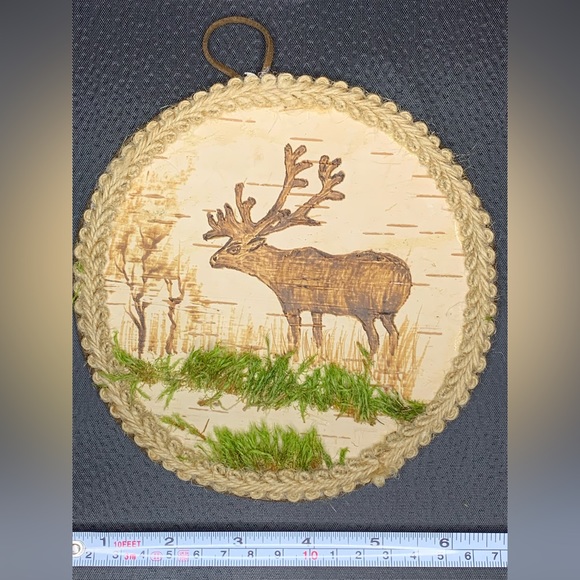 Handmade | Wall Decor | Handmade Birch Bark Wood Burning Pyrography A ...